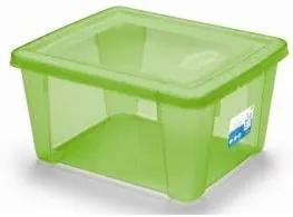 Plastový box Stefanplast Visualbox S - zelený, 2l