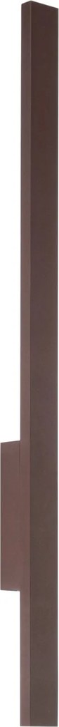 FAN LED-HERCULES-100 Nástěnné svítidlo Hercules corten, hliník s PC difuzorem, 23 W, 3500 lm, CCT 2700/3300/4000 K, IP65, 60 x 55 x 1000 mm - FANEUROPE