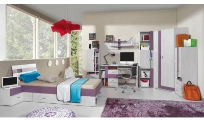 Dětský pokoj Delbert B - fialový nebo popelový odstín