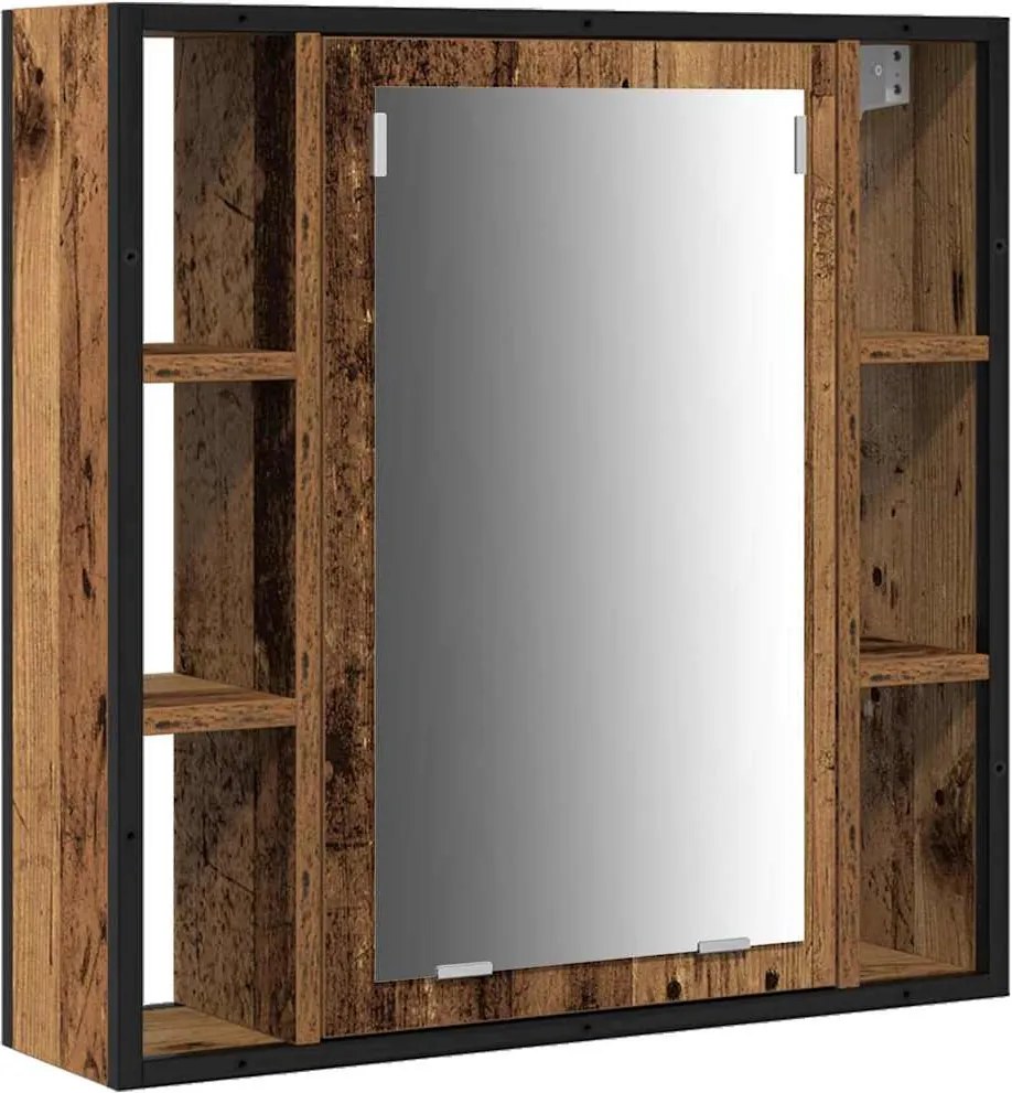 Sada koupelnového nábytku 4 ks Staré dřevo 33 x 33 x 185,5 cm 3332596