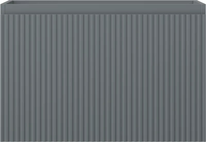 Mexen Rivel, koupelnová skříňka 70 cm, 1 zásuvka, drážkovaná, grafitová matná, 91A20-07047-1-BF66