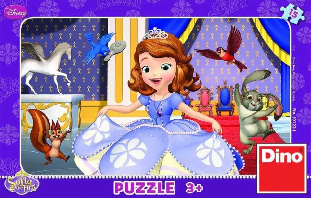 DINO Puzzle Disney Sofia První 15 dílků v krabici 25x14cm dn301221