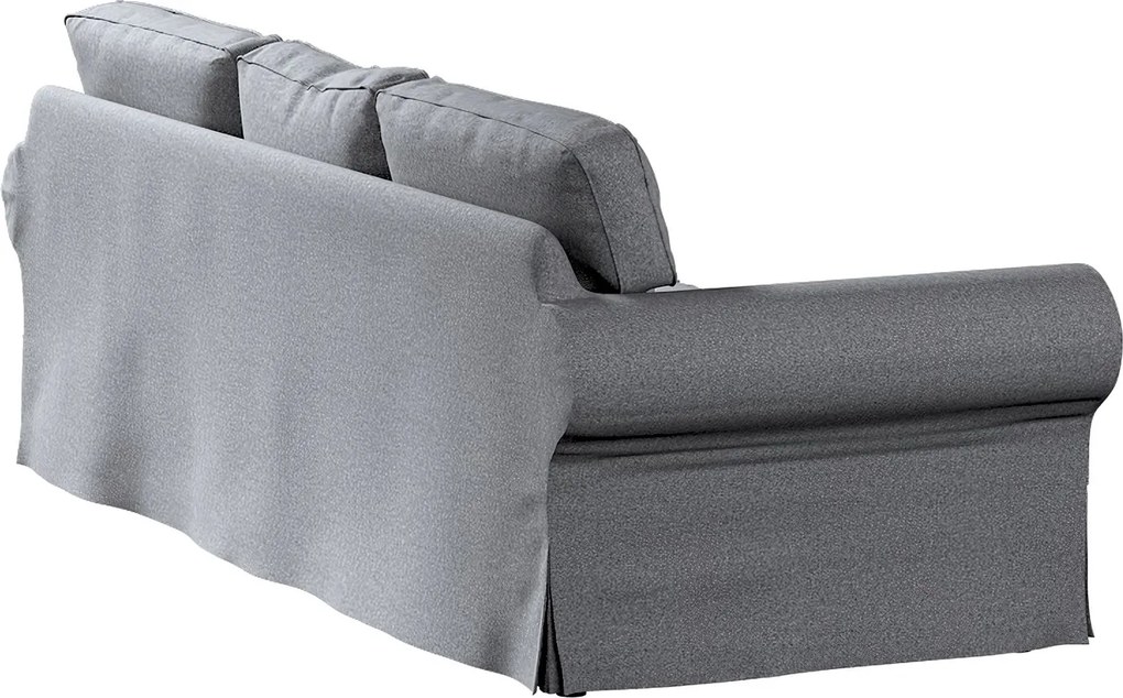 Potah na pohovku IKEA Ektorp 3-místná, nerozkládací barva šedá látka pletený vzor