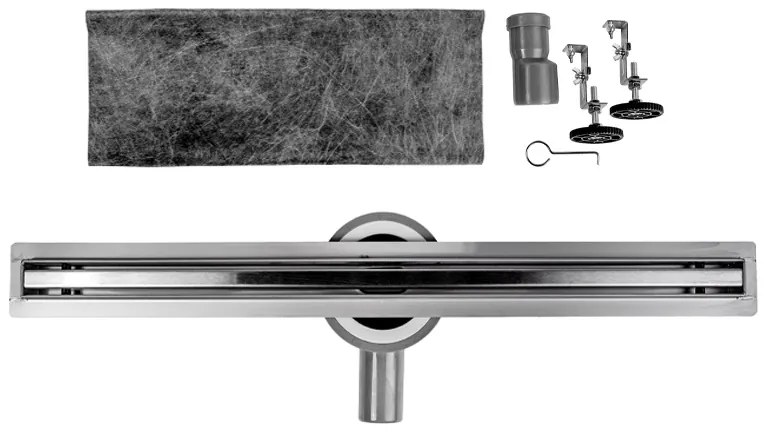 BPS-koupelny Sprchový odtokový žlab DL03  100 cm, satén