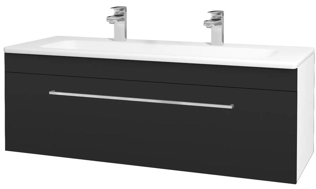 Dřevojas Koupelnová skříň ASTON SZZ 120 Varianta: N01 Bílá lesk / Úchytka T05 / N03 Graphite