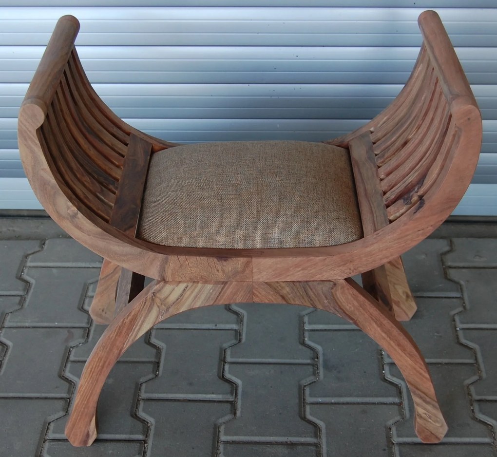 furniture-nabytek.cz - Dřevěný taburet z masivu palisandr 60x60x40