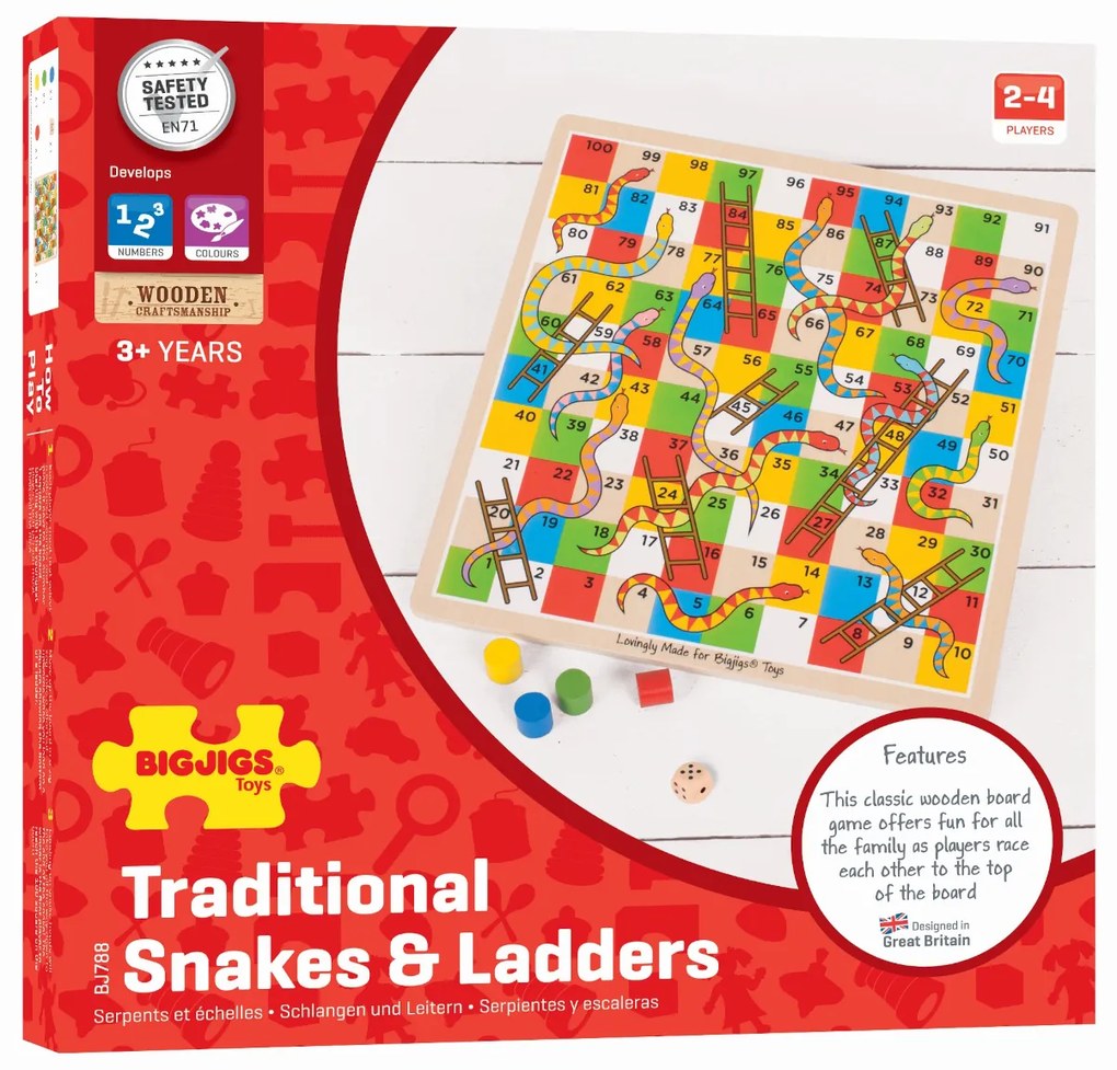 Bigjigs Toys Hadi a žebříky 2