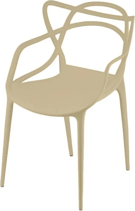 Zahradní set KATO SIRVON - 2 židle a kulatý stolek, černá/béžová