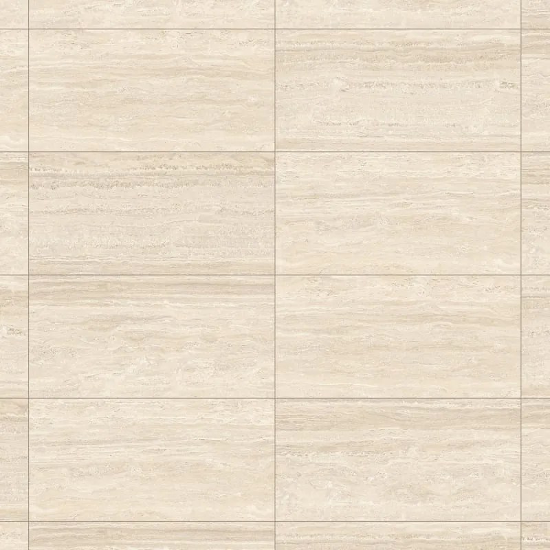 Mexen Neo Travertino Matná rektifikovaná glazovaná gresová dlaždice Crema G1, podlahová a nástěnná 120 x 60 cm