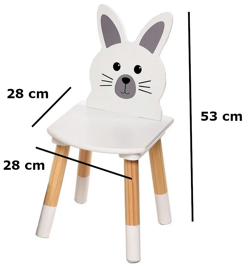 Dětský stůl s židlemi Zajíček