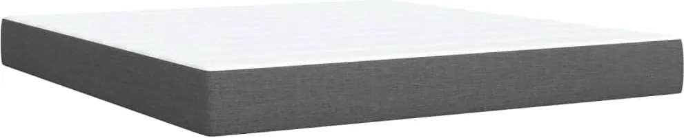 Box spring postel s matrací tmavě šedá 180x200 cm textil 3290575