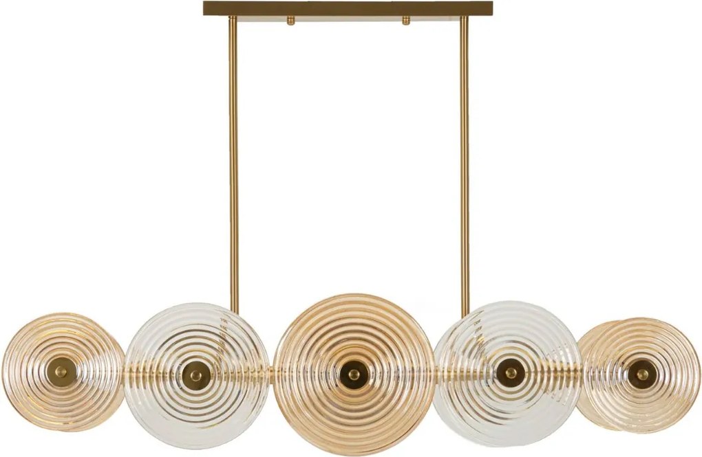 Designové závěsné svítidlo Sakuruta 116 cm zlaté