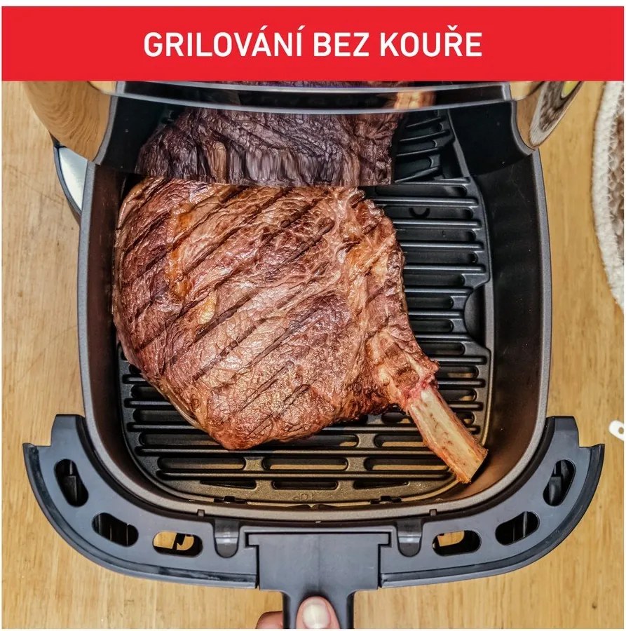 Černá horkovzdušná fritéza Easy Fry & Grill XXL EY801815 – Tefal