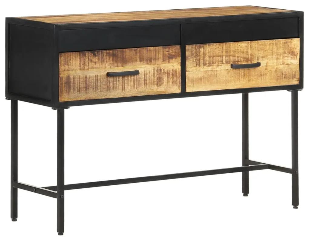 vidaXL Konzolový stolek 110 x 35 x 75 cm hrubé mangovníkové dřevo