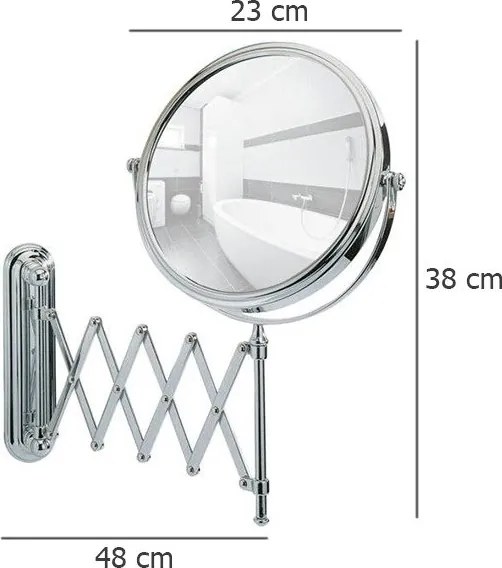 Zrcátko na Make-up ARM DELUXE, zvětšení x5, WENKO