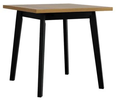 Rozkládací čtvercový stůl Harry 80 x 80/110 I L, Barva dřeva: sonoma-L, Barvy nožiček: černá