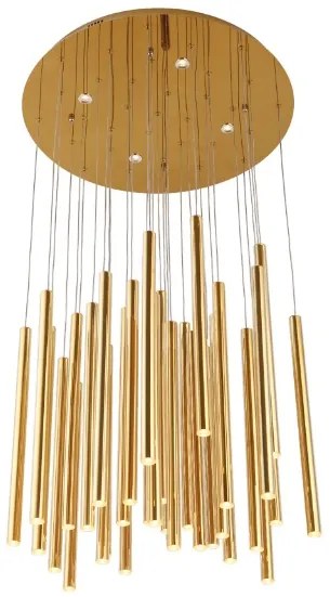 Designový LED lustr ORGANIC Gold P0242