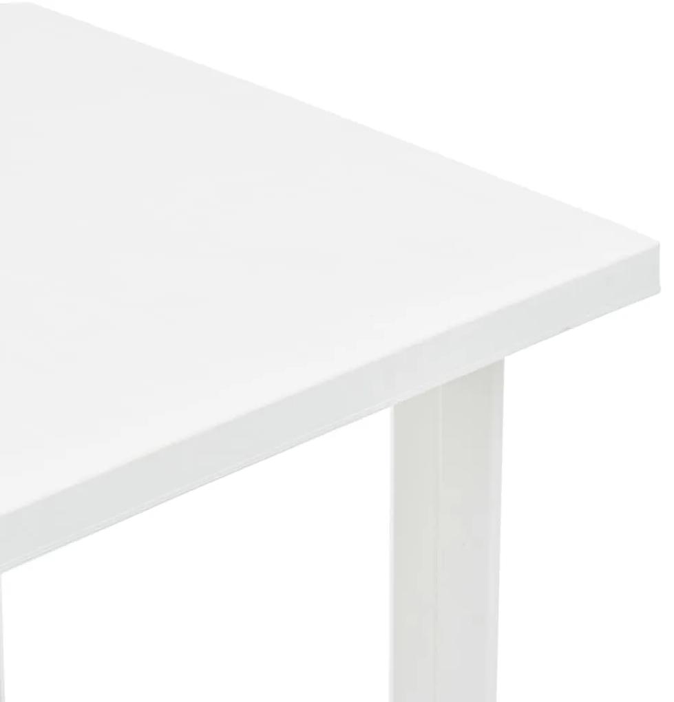 vidaXL Zahradní stůl bílý 80 x 75 x 72 cm plast