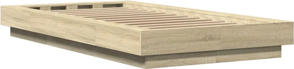Rám postele dub sonoma 90 x 190 cm kompozitní dřevo 3281240