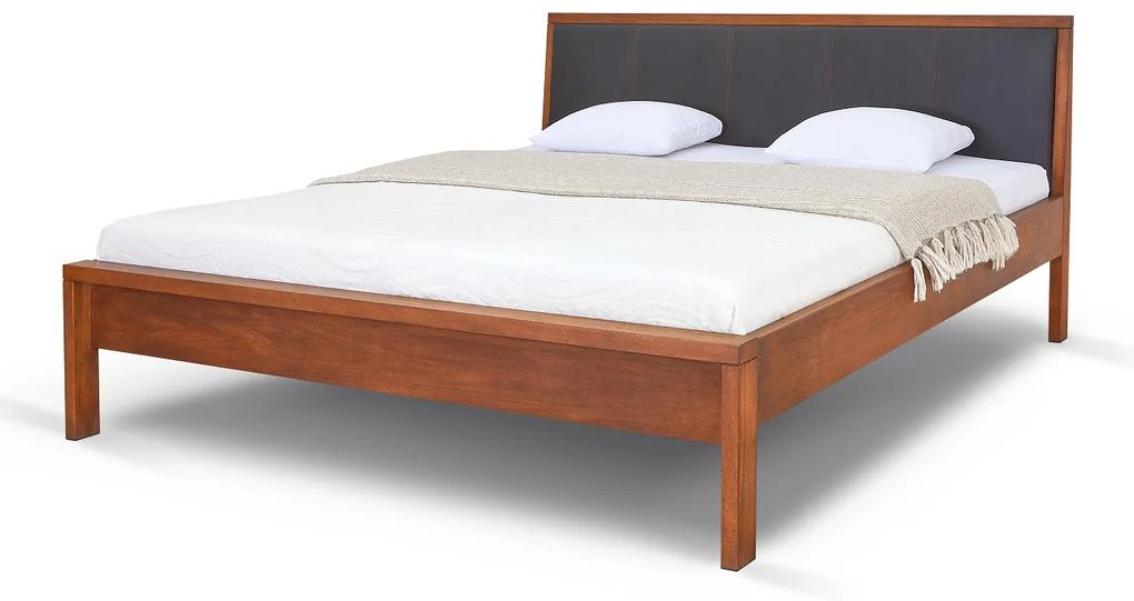 Postel Postelia MILANO BELLE Buk 160x200 - dřevěná postel z masivu o šíři 4 cm
