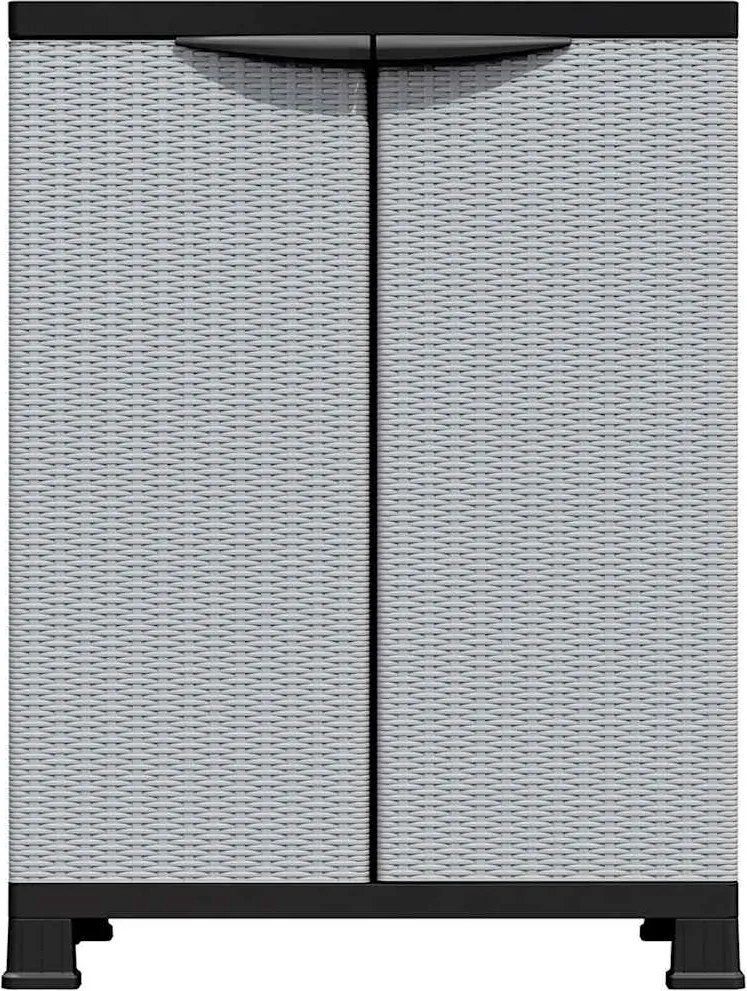 Plastová skříňka 68 x 39 x 92 cm ratanový design 337898