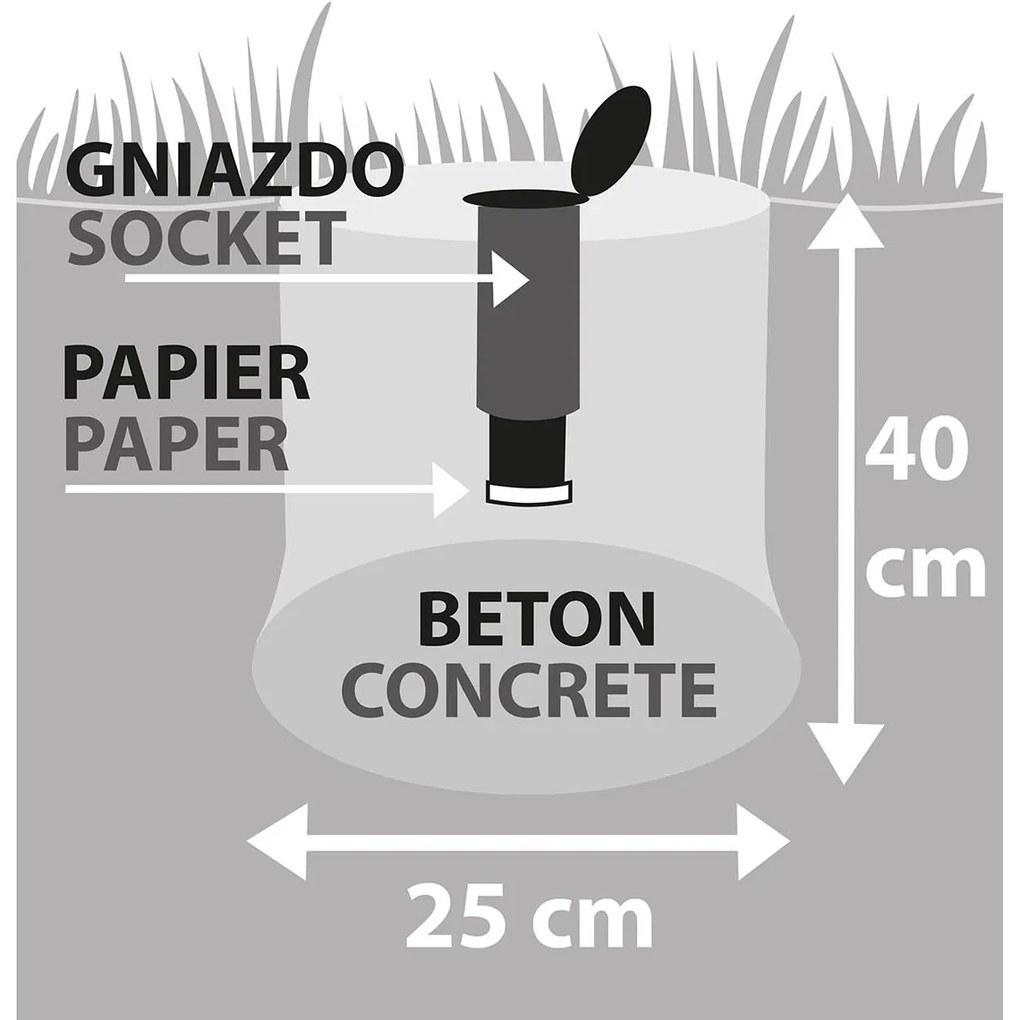 Erga Garden 5000, volně stojící 4-ramenný zahradní sušák na prádlo 200x200x195 cm, stříbrná-červená, ERG-SEP-10SUSOGRGAR50