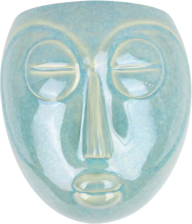 Zelený nástěnný květináč PT LIVING Mask, 16,5 x 17,5 cm