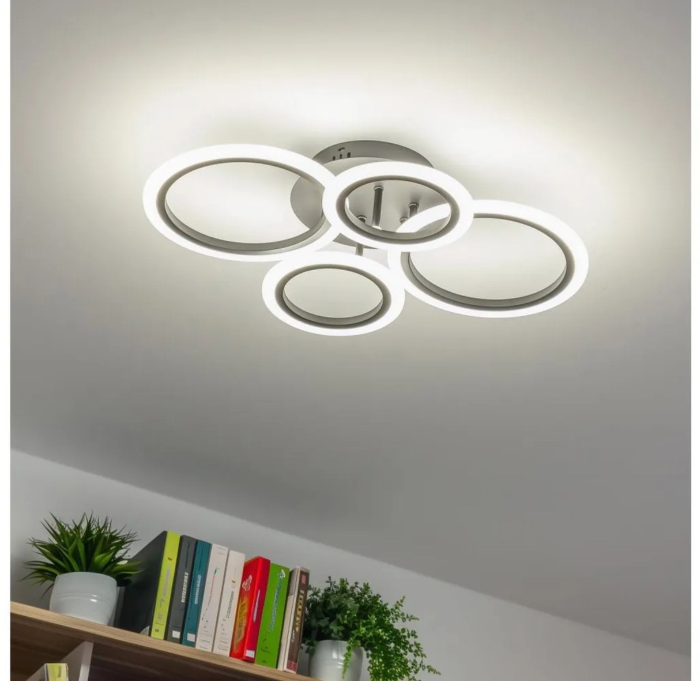 Brilagi -LED Stmívatelný přisazený lustr ORBITS LED/50W/230V 3000-6500K antr +DO