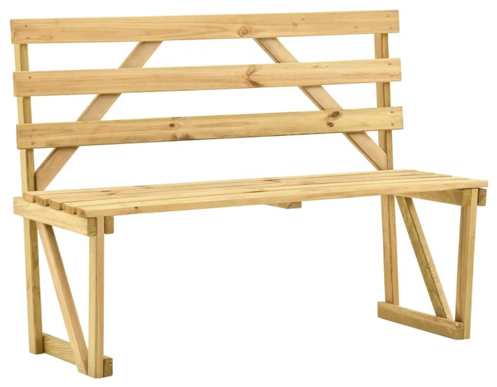315393 vidaXL Zahradní lavice 120 cm impregnované borové dřevo