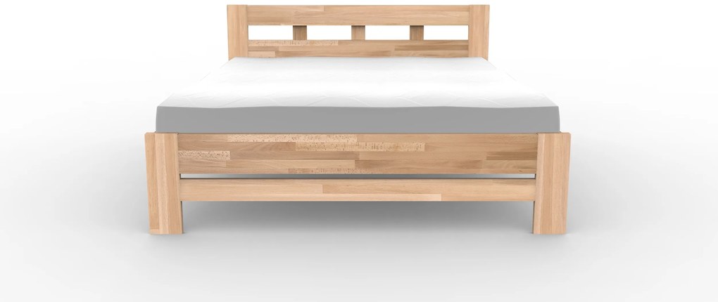 Masivní postel TAMARA - Solwo Design Dřevo a odstín oleje: BUK Cink - Olej odstín BO105, Rozměr spací plochy: 160x200