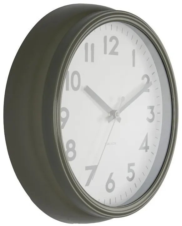 Designové nástěnné hodiny 5610GY 38 cm