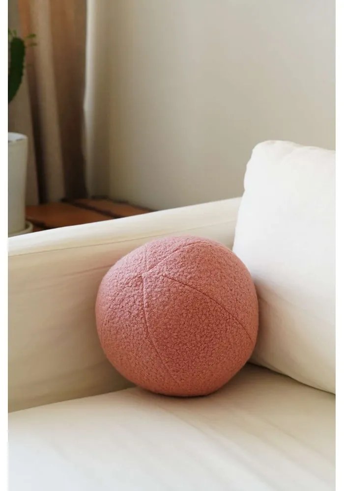 Dekorační polštář z materiálu bouclé ø 20 cm Top – Mioli Decor