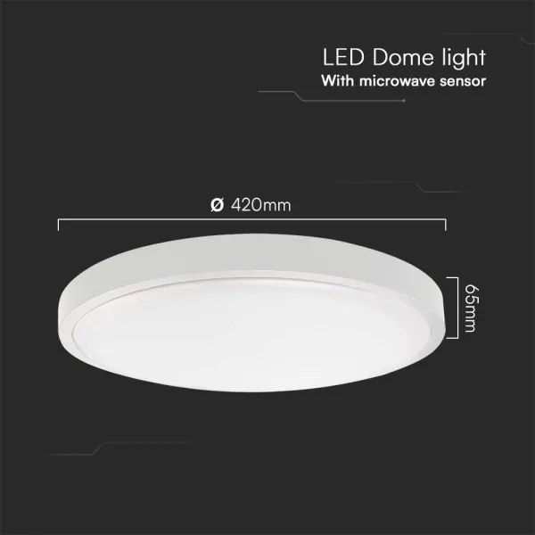 LED Koupelnové stropní svítidlo se senzorem LED/36W/230V 4000K IP44 bílá