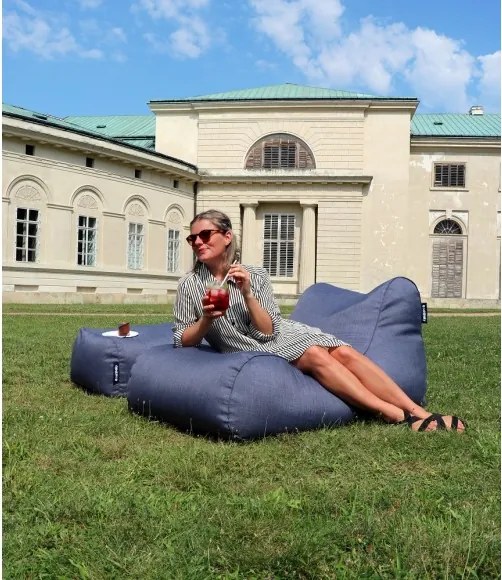 SakyPaky Plážo outdoor sedací vak lahvově zelená