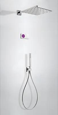 TRES - Termostatický podomítkový elektronický sprchový set SHOWER TECHNOLOGY Včetně elektronického ovládání (bílá barva). Z 09286563