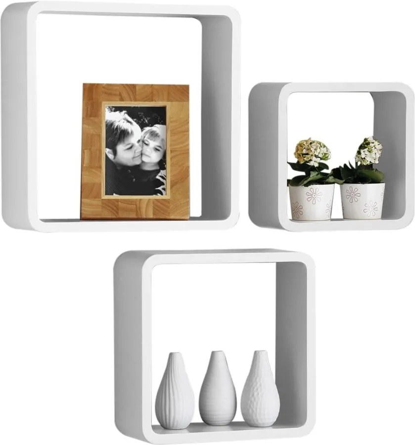 Set tří polic Premier Housewares Wall Cubes