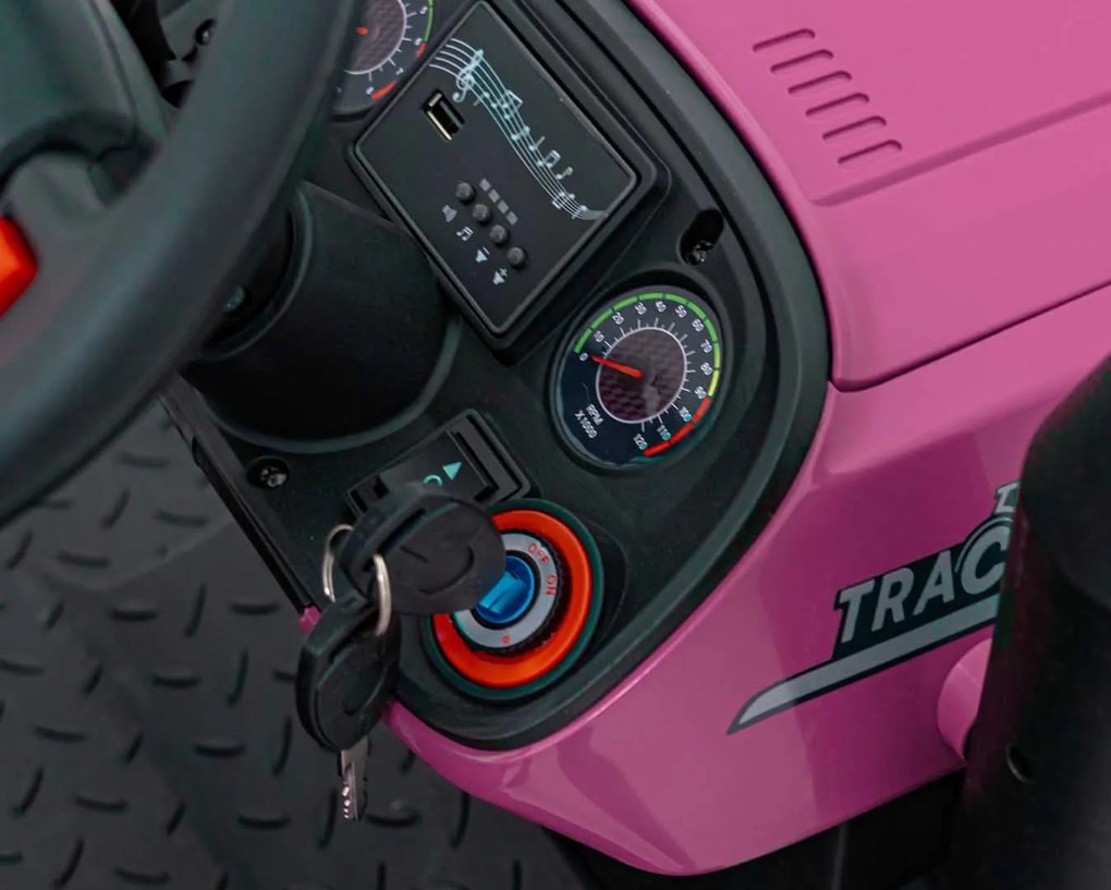 Ramiz Dětský traktor GROW 1804 růžový