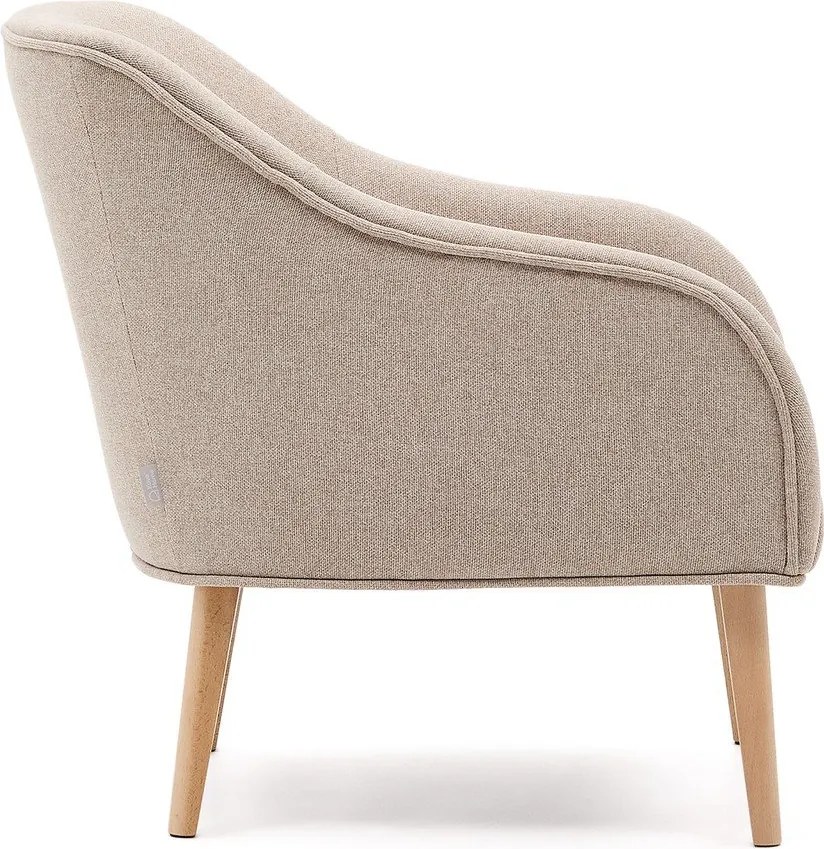 Béžové křeslo Bobly – Kave Home
