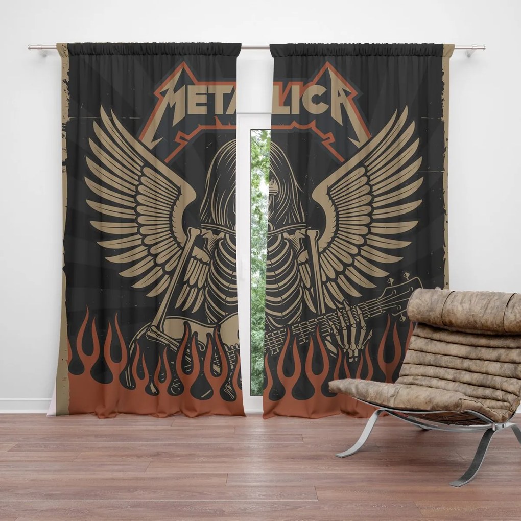 Sablio Závěs METALLICA Padlý anděl: 2ks 140x250cm