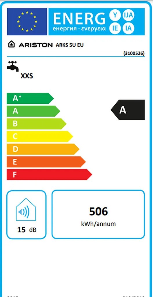 ARISTON ARKSH 5 U EU Beztlakový elektrický zásobníkový ohřívač vody 2kW, 5l 3100659