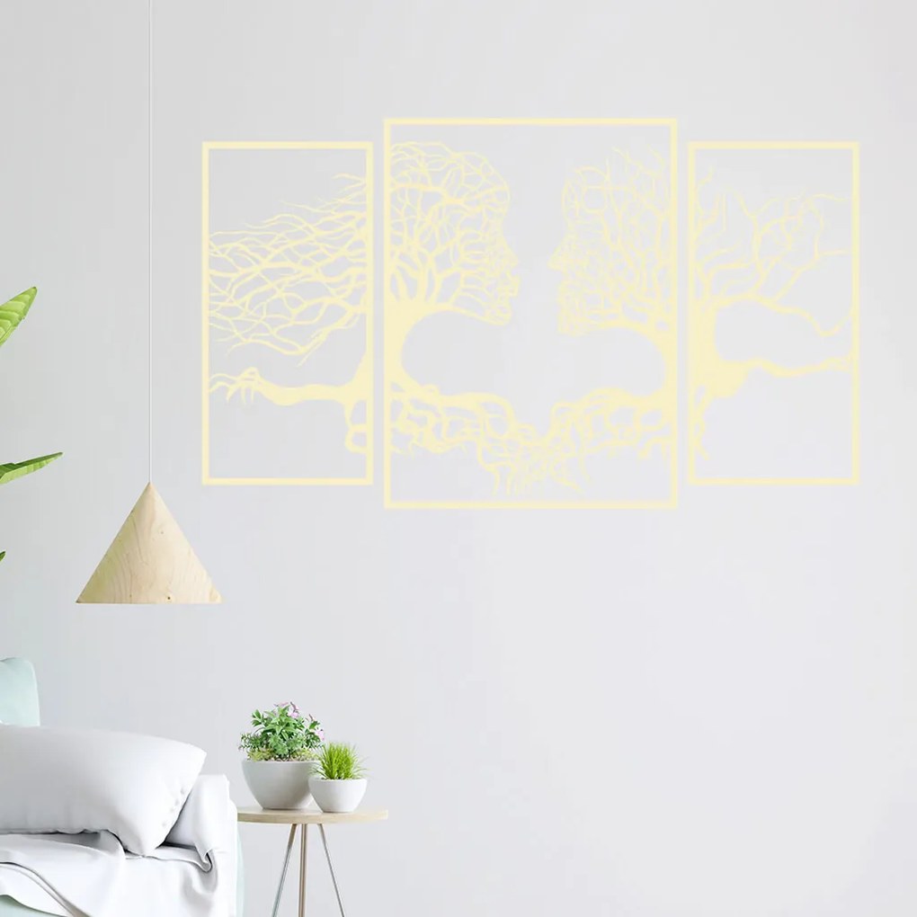 Živá Zeď Samolepka na zeď Duše lesa Barva: béžová, Velikost: 100 x 59 cm