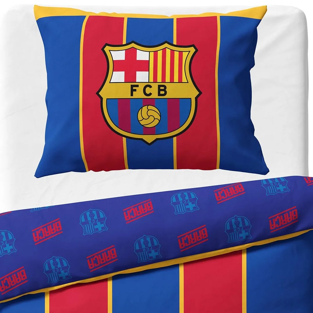 Oboustranné ložní povlečení FC Barcelona - mitiv Blaugrana Glory - 100% bavlna Renforcé - 70 x 90 cm + 140 x 200 cm