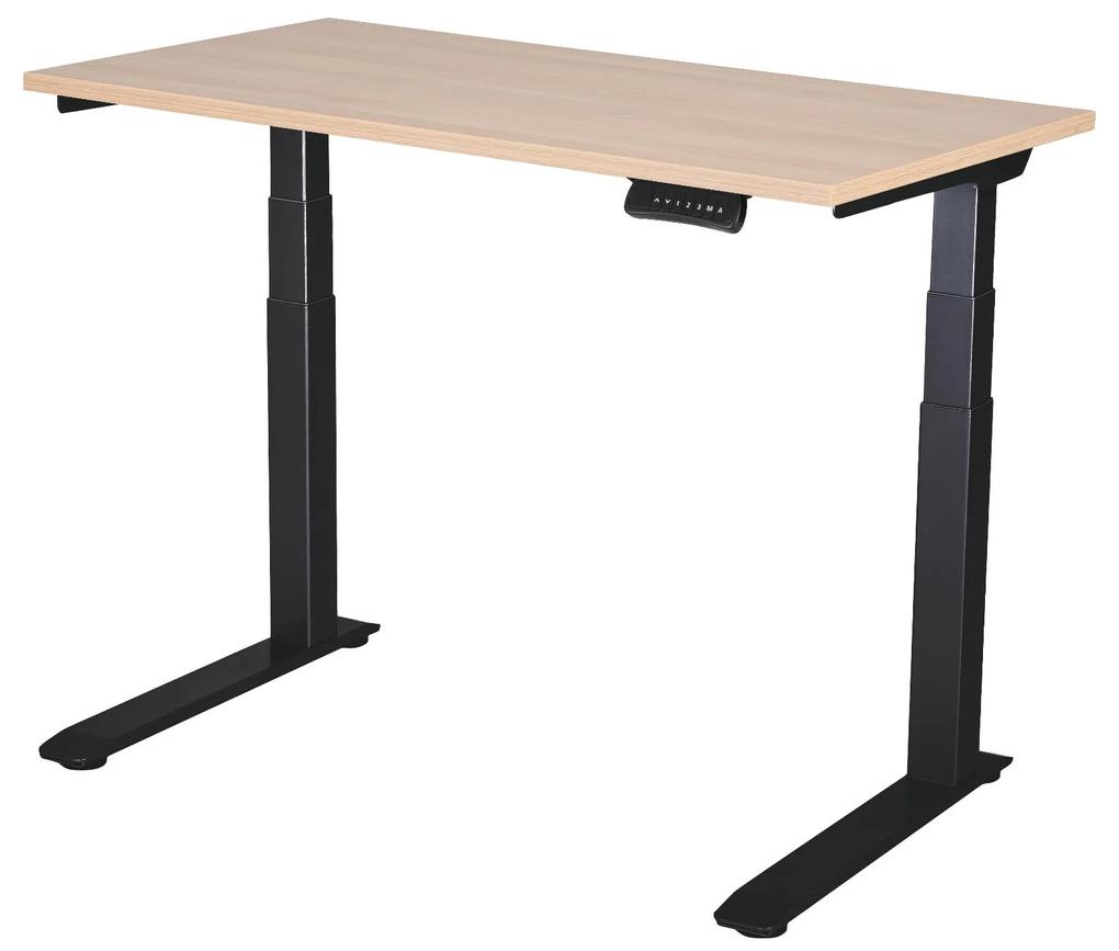 Výškově nastavitelný stůl Liftor 3segmentový premium C   deska 1180 x 600 x 25 mm světle hnědá