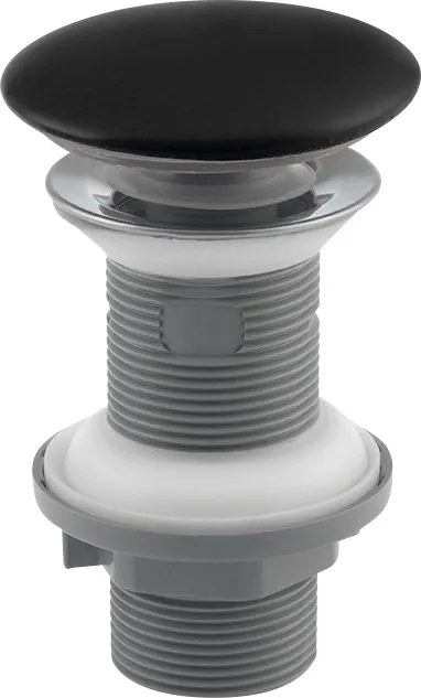 Sapho Sapho, Korek umywalkowy 5/4“ click-clack, ceramiczny grzybek, wys. 20-70mm, czarny, 38TP0163I