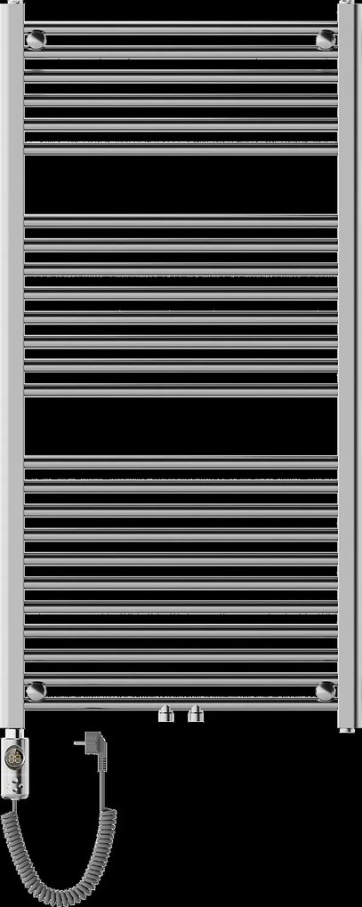 Mexen Mars, elektrické topné těleso 1200x600 mm + topná tyč 600 W, chromová, W110-1200-600-2600-01