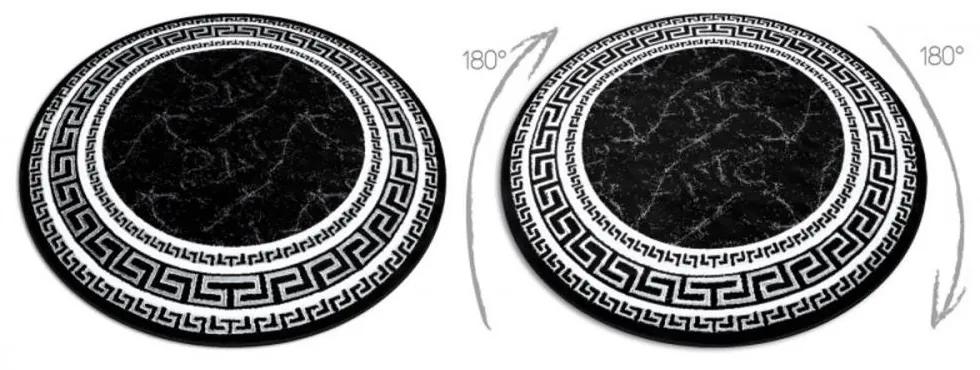 Kusový koberec Rasmus černý kruh 200cm