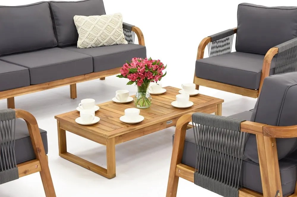 Zahradní nábytek z akátového dřeva Mumbai Coffee 7 Garden Point