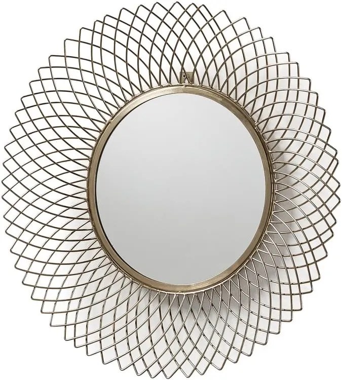 Závěsné zrcadlo LaForma Juice 65 cm, mosazná