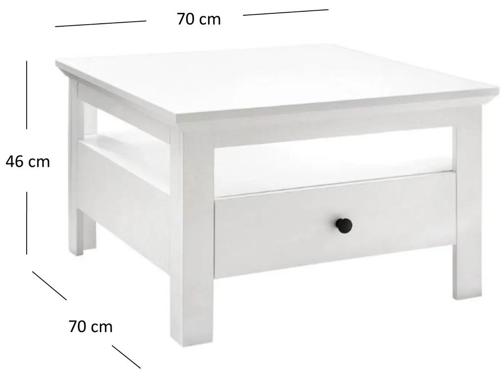 Konferenční stolek Brendon (bílá). 1052788