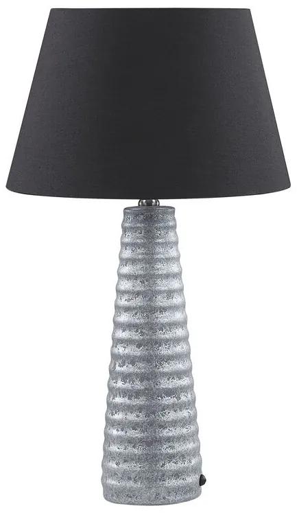 Keramická stolní lampa stříbrná VILNIA Beliani